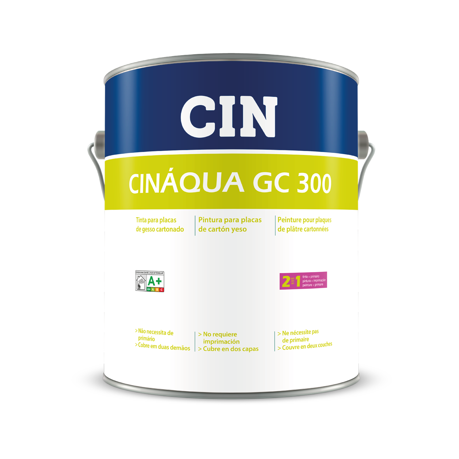 Cináqua GC 300: Aplicação directa em gesso cartonado | Tintas CIN